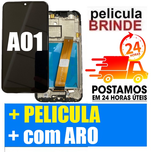 Tela Frontal Display Touch Lcd Galaxy A01 M ou F com ARO | Shopee Brasil Tela Frontal Display Touch Lcd Galaxy A01 M ou F com ARO | Shopee Brasil