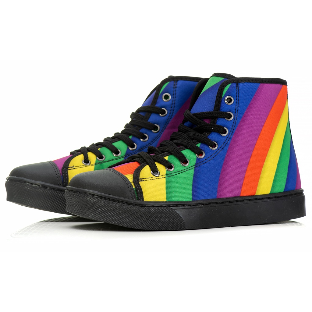 Tênis Star Cano Alto Orgulho Lgbt Lgbtqia + Pride Oferta | Shopee Brasil