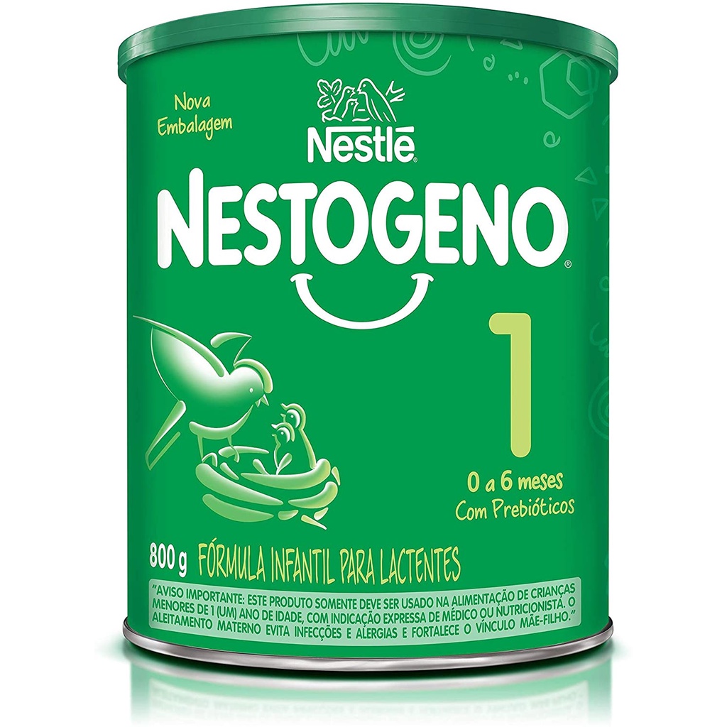 NESTOGENO 1 FORMULA INFANTIL 800 GRAMAS | Shopee Brasil