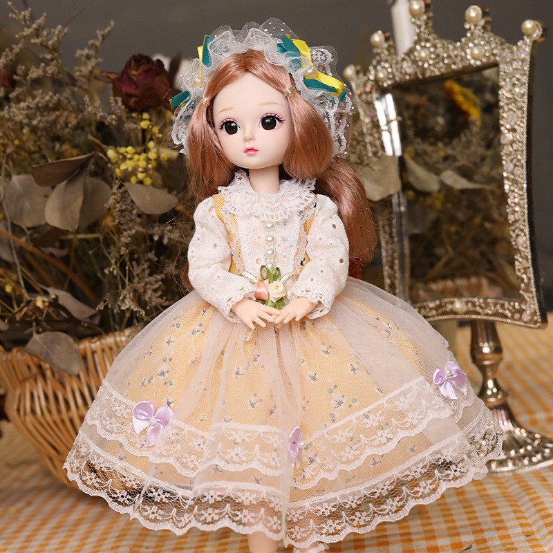 Boneca BJD Em Escala 1/6 De 30 Cm Com 21 Articulações Móveis E Vestidos ...