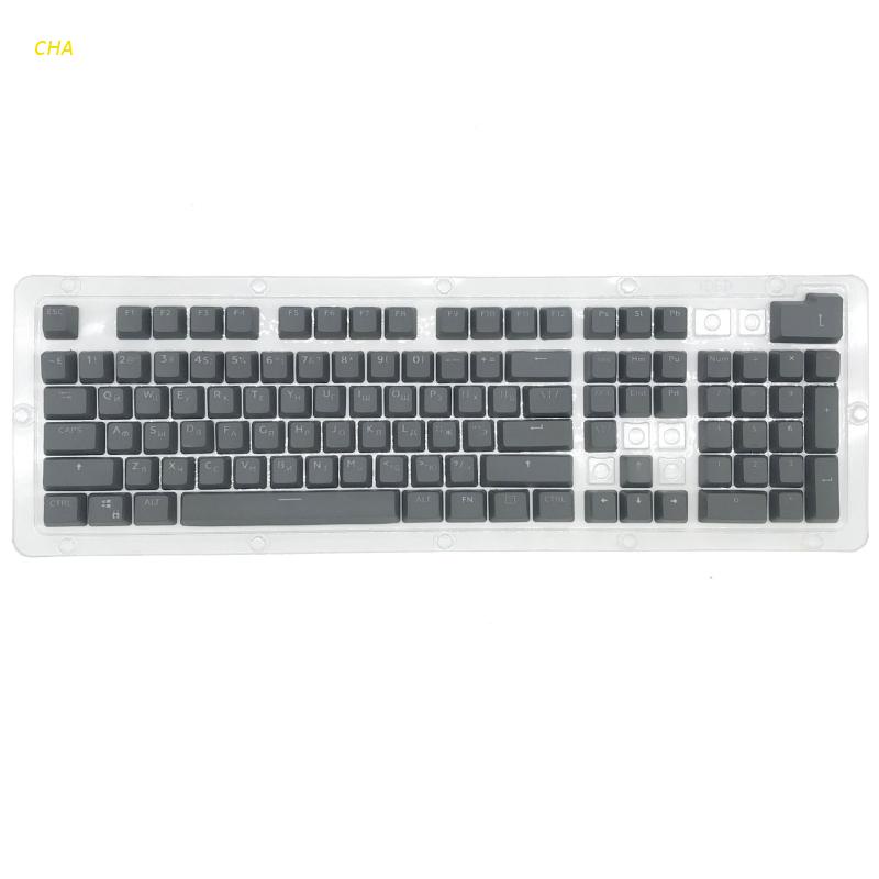 CHA 104 Teclas Retroiluminado Russo PBT Keycap OEM Perfil Duplo Tiro ...