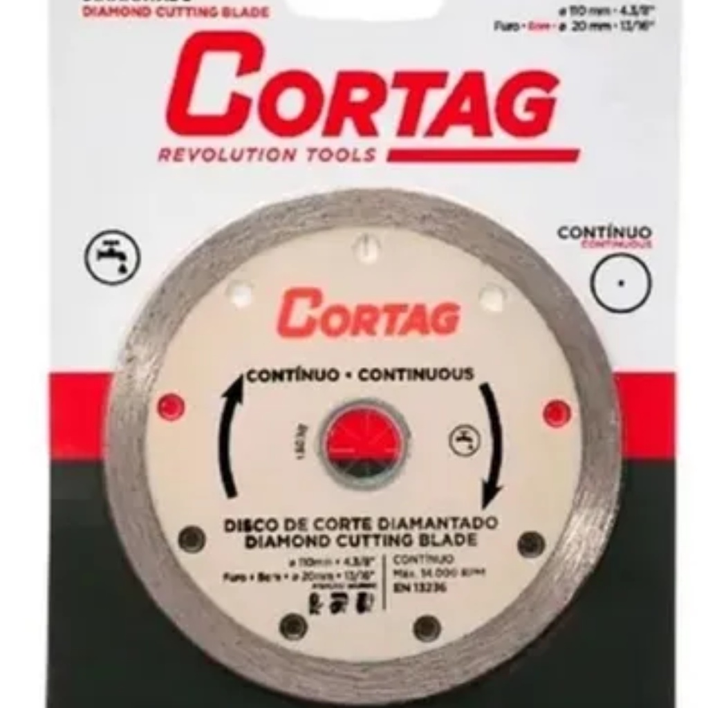 Disco de Corte Diamantado Continuo Cortag | Shopee Brasil