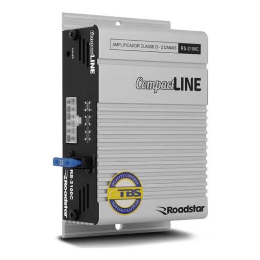 Modulo de Potencia Som Automotivo 2 Canais 140W RMS ROADSTAR | Shopee ...