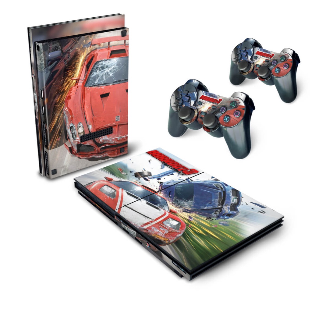 Skin PS2 Slim Adesivo - Burnout 3 | Shopee Brasil