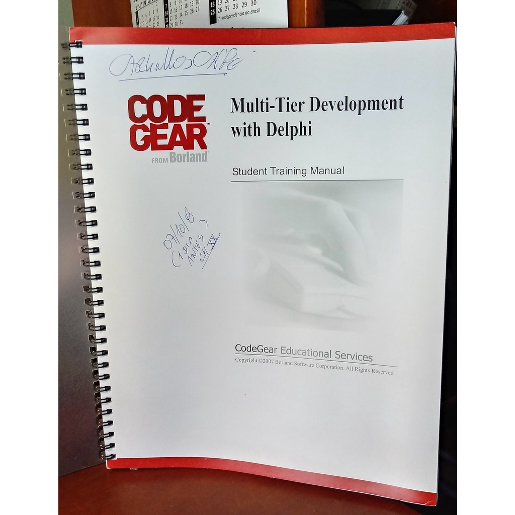 Livro Multi-Tier Development With Delphi Student Training Manual; Code ...