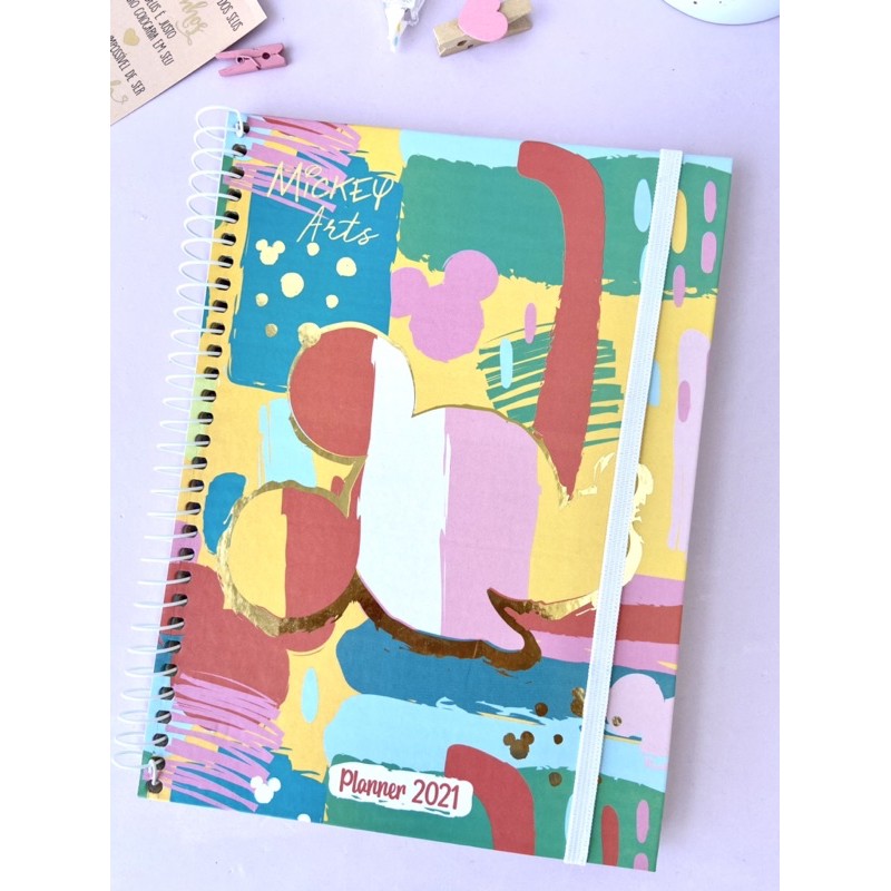 Planner 2021 Espiral Mickey Mouse Arts | Shopee Brasil