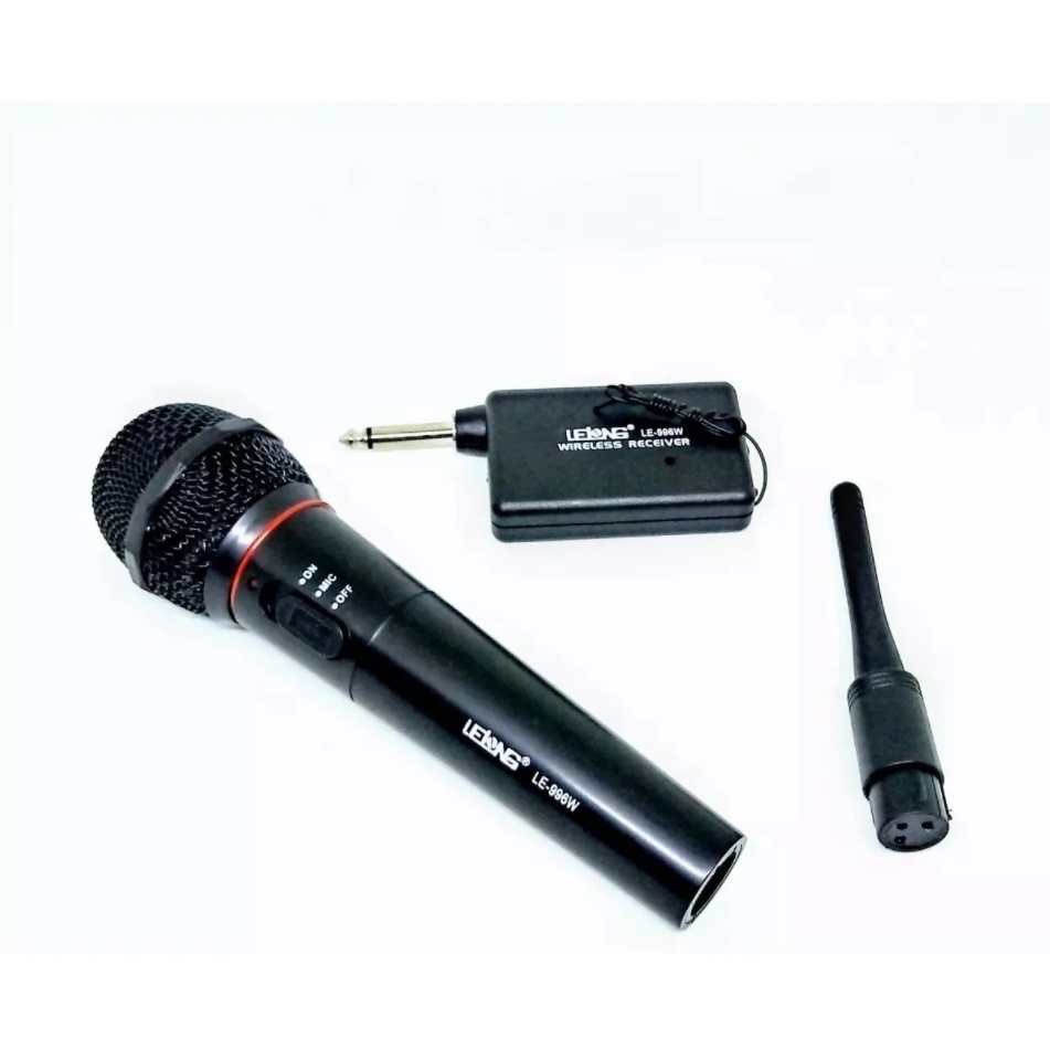 Microfone Sem Fio Profissional Completo Lelong Le 996w | Shopee Brasil