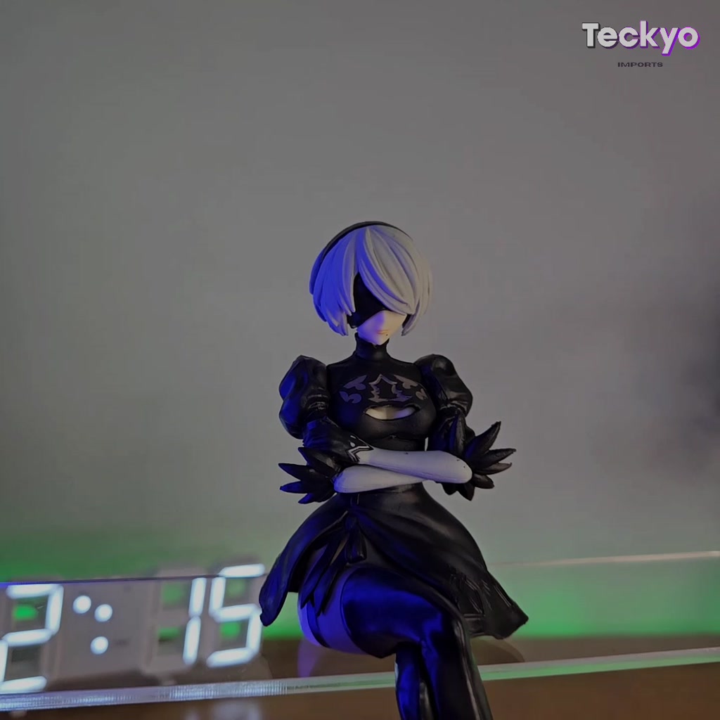 Action Figure Nier Automata de 15cm 2B Boneca de Anime para Setup Gamer ...