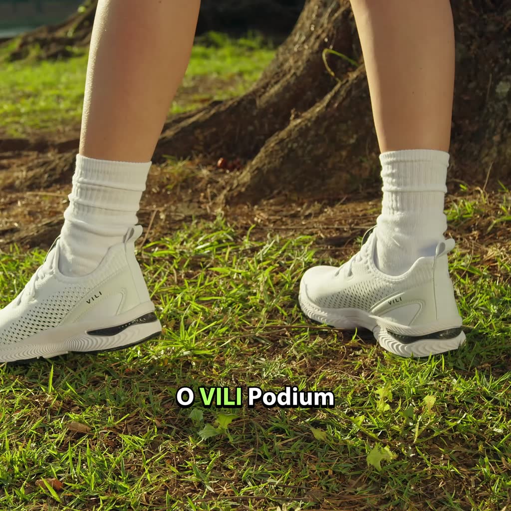 Tênis Feminino Vili Podium Caminhada Academia Branco | Shopee Brasil
