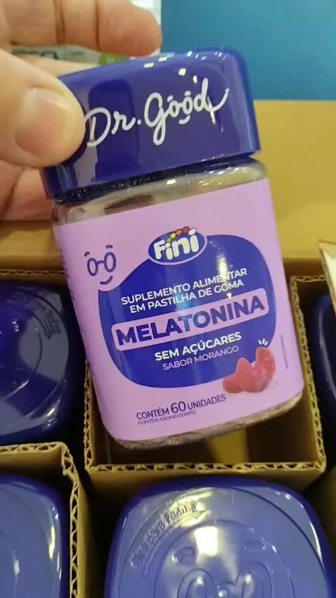 Melatonina Em Gummys 60 Gomas Sabor Morango Dr. Good Fini Sem Açucar ...