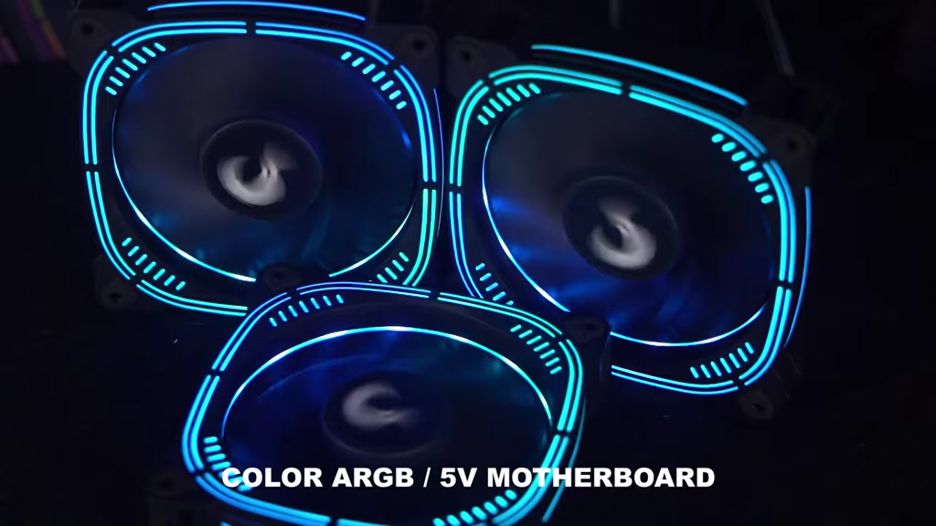 Kit 3 Cooler Fan Gamer | Rise Mode | Aura Pro Black Argb 5v | 120mm | 6p Controladora | Shopee ...