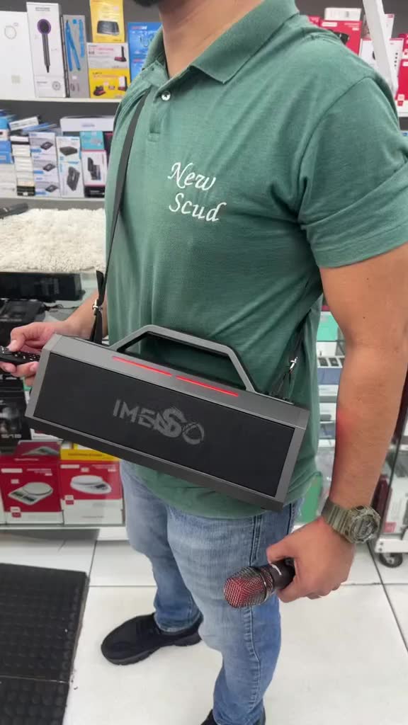 Caixa de Som X52 Imenso 140w Bateria 18000mah com Microfone e Controle ...