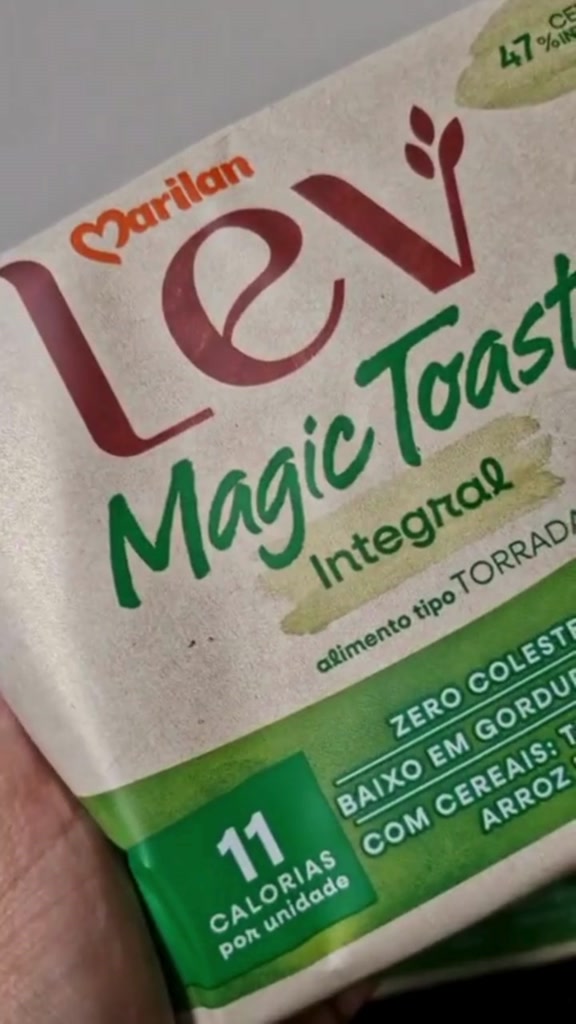 Torrada Lev Magic Toast Integral Zero Colesterol 47%Integral 110g ...