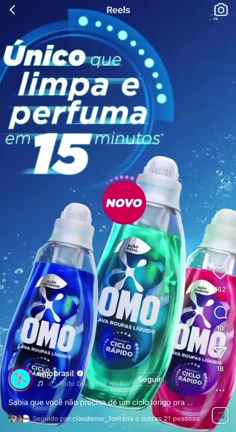 NOVO OMO CICLO RAPIDO AÇÃO TOTAL 750ML | Shopee Brasil