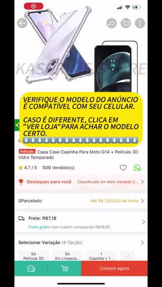 Capa Case Capinha Anti Impacto Para Redmi Note 8 + Película 3D Vidro Temperado | Shopee Brasil