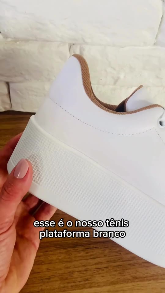 Tenis Feminino Plataforma Sapatenis Tendência Branco Sola Alta Fashion Blogueira | Shopee Brasil