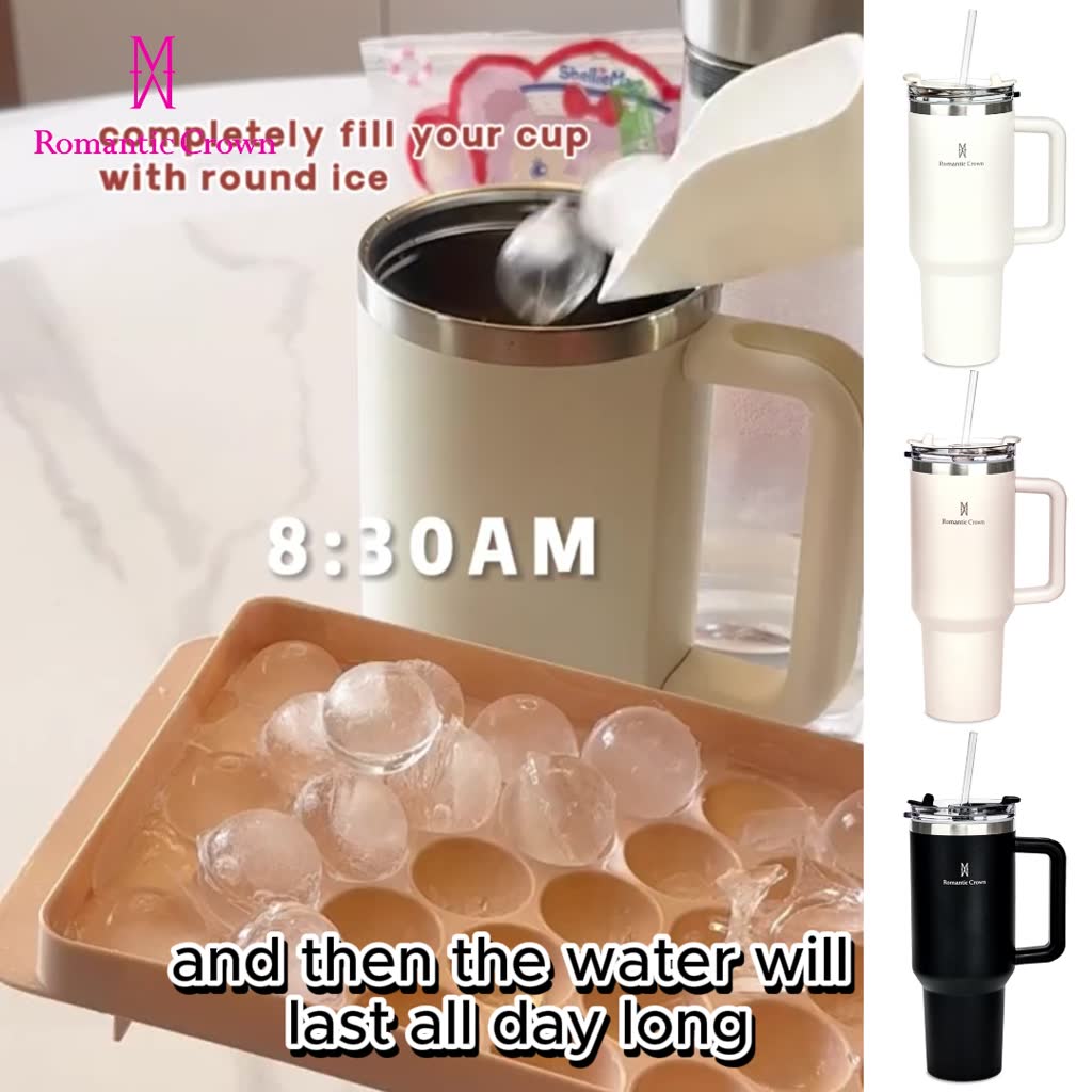 ROMANTIC CROWN Copo Térmico Inox Portátil 1200ml/1.2L Garrafa Térmica ...