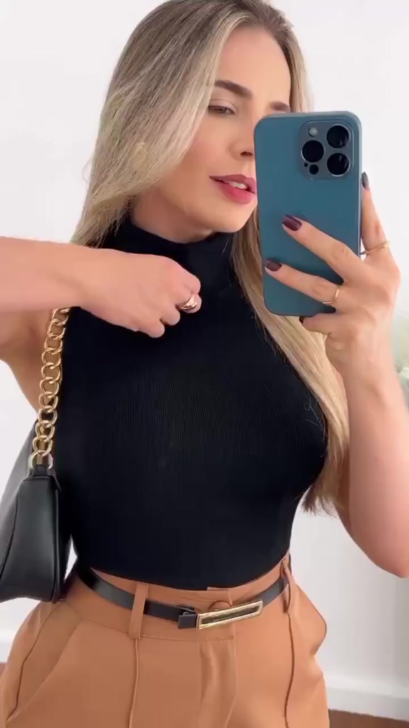 Calça Pantalona Alfaiataria Premium Wide Leg Social Com Cinto Para ...