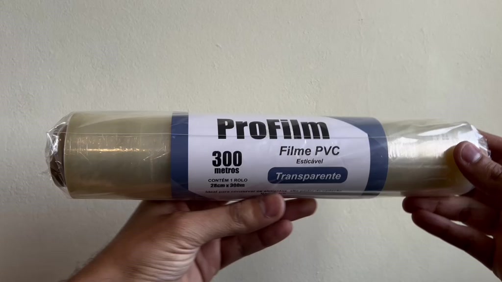 Rolo Bobina Plastico De Filme Pvc 28cm X 300 Metros PROFILM | Shopee Brasil