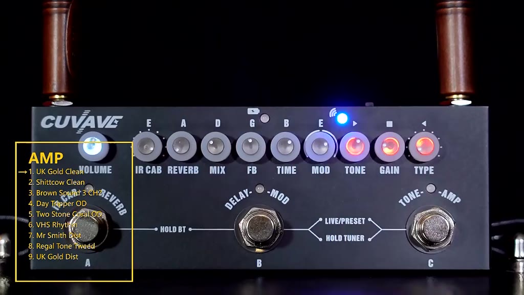 Cuvave / M-vave Cube BABY Pedal Multi Efeitos Para Guitarra Elétrica/Bass/Acoustic 8 IR ...