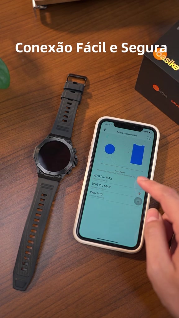 Basike Relógio Smartwatch Men Esportivo Pro Max Ultra Amoled Ip67 W76 | Shopee Brasil