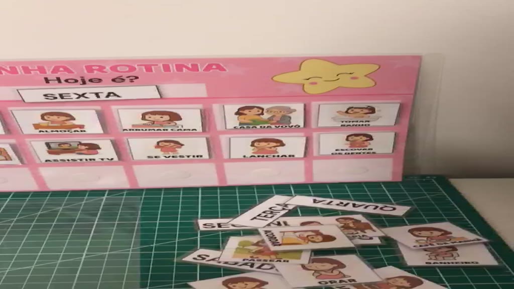 QUADRO DE ROTINA INFANTIL ATIVIDADES DIÁRIAS | Shopee Brasil