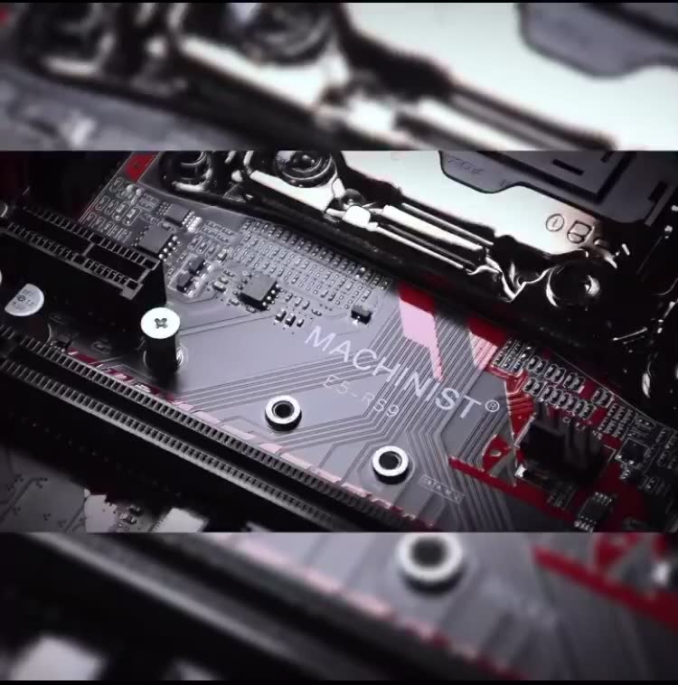Placa Mãe X99, MACHINIST-RS9, suporta Xeon E5, V3, V4, Processador CPU ...