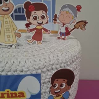 Topo de Bolo Turminha do Céu Personalizado | Shopee Brasil