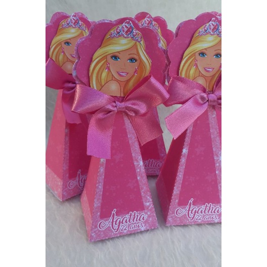 Caixa cone Barbie/ Lembracinhas Barbie /personalizados Barbie(10 ...