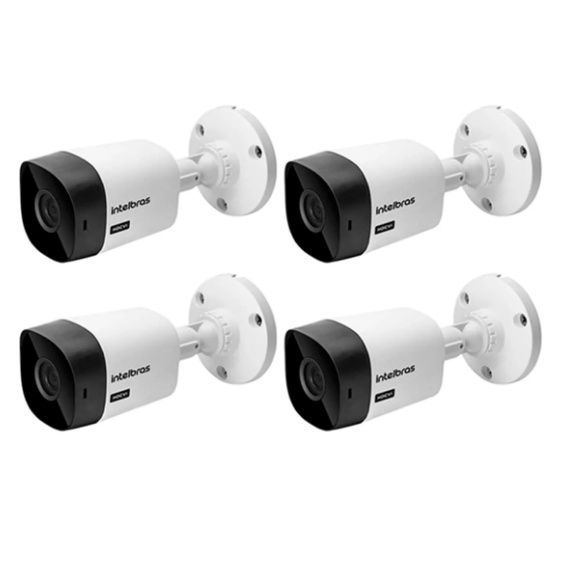Kit 4 Câmeras bullet com alta resolução VHC 1120 B Intelbras | Shopee ...