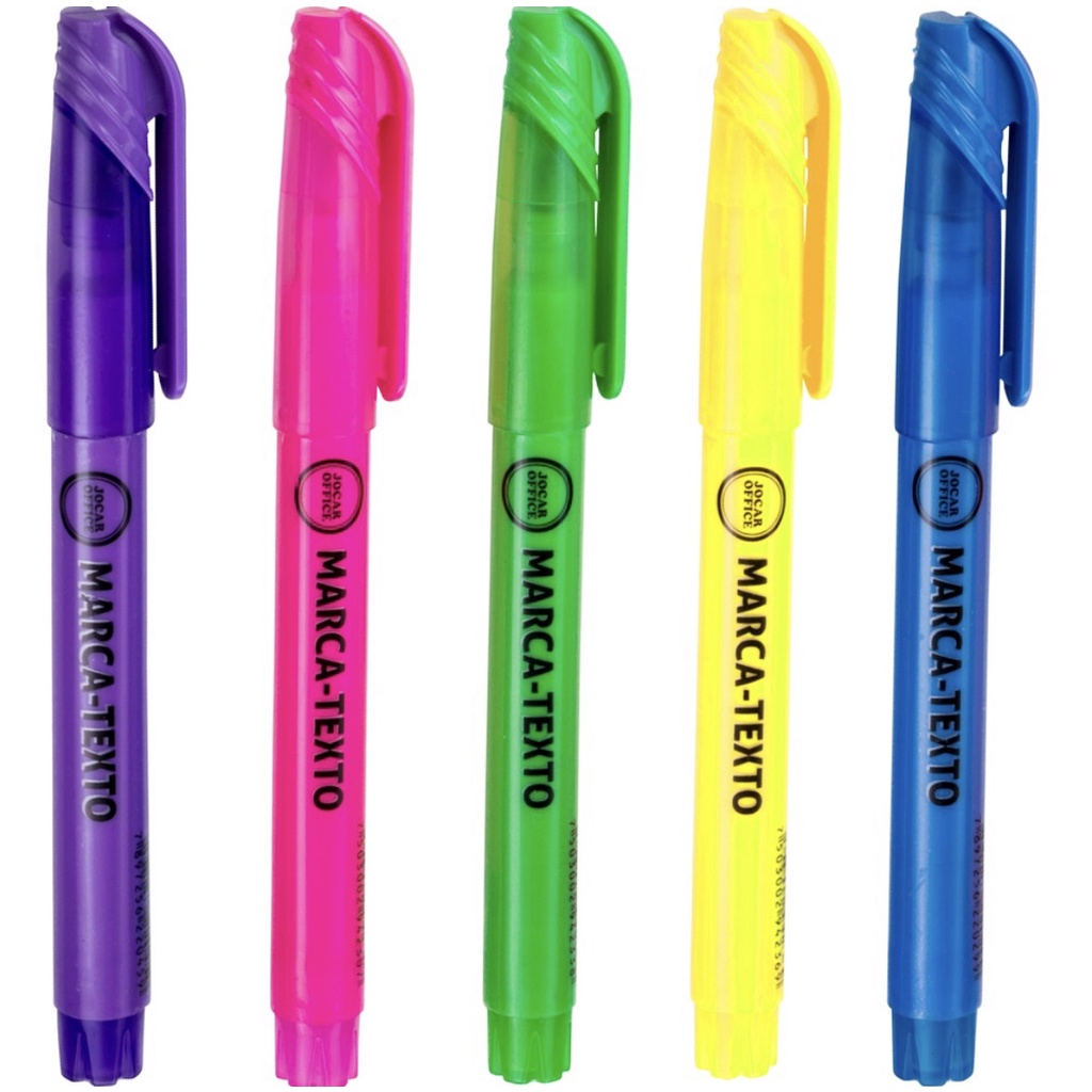 Marca Textos 1UN Papelaria Diversas Cores - JOCAR OFFICE | Shopee Brasil
