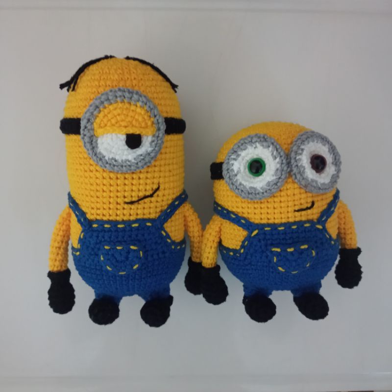 Minions - Amigurumi - Bob - Stuart | Shopee Brasil