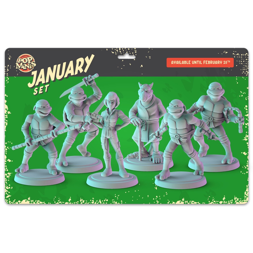 Miniaturas Tartarugas Ninja TMNT para RPG, Zombicide, D&D | Shopee Brasil