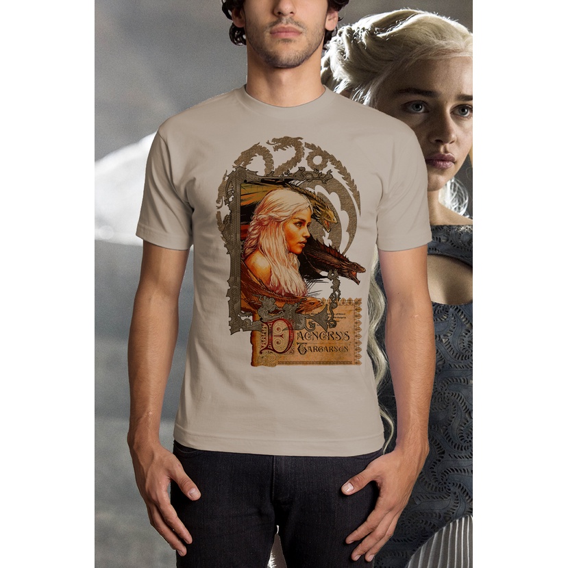 Camiseta Camisa Daenerys Got Game of Thrones Targaryen | Shopee Brasil
