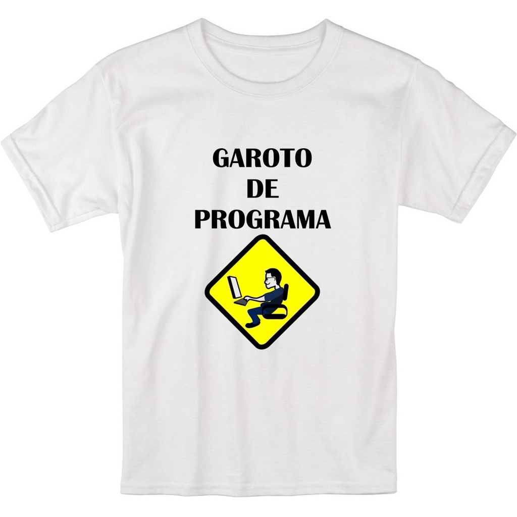 Camiseta Blusa Programação, TI, Programador, Garoto de Programa Nerd ...