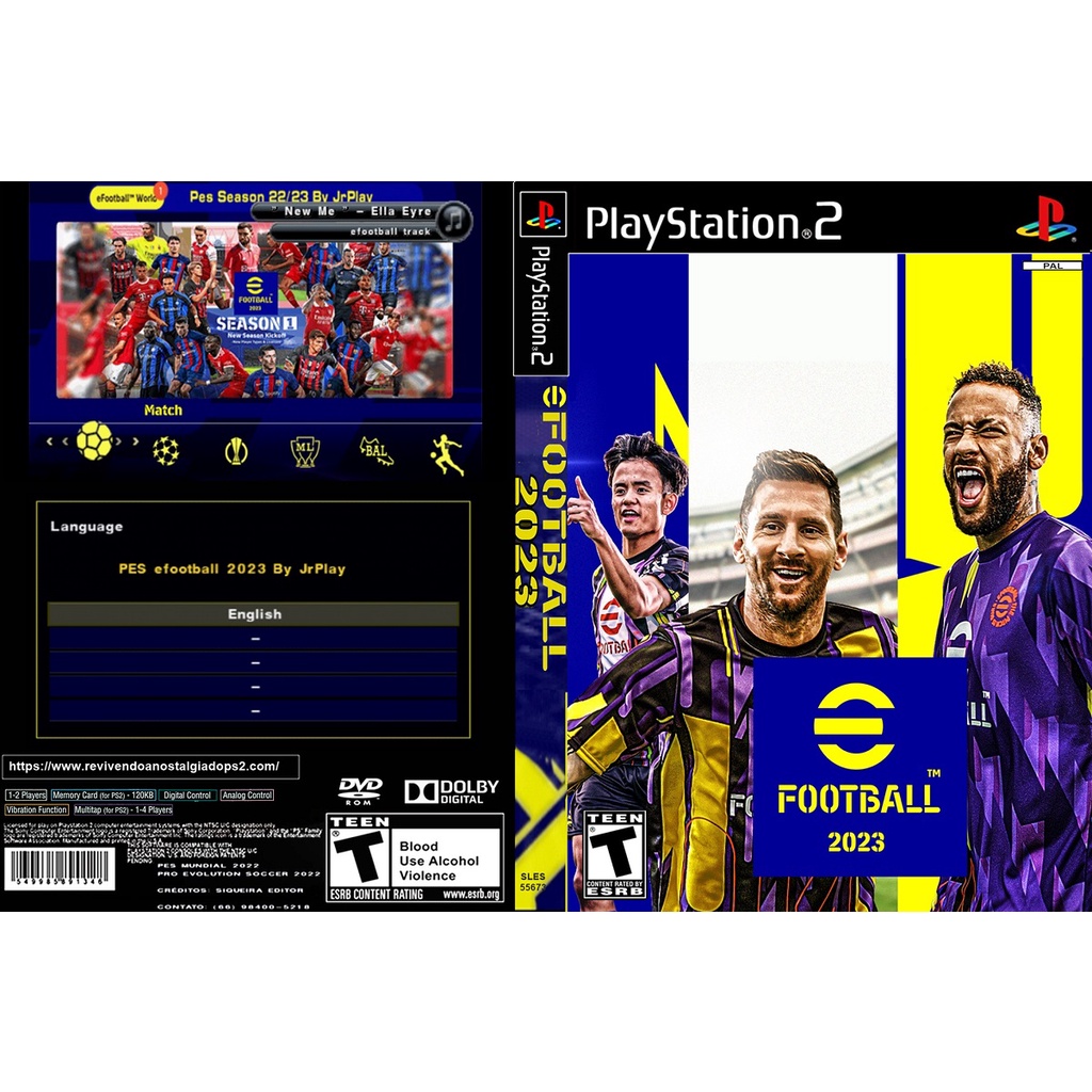 e-football 2023 Ps2 Atualização Season 2 Dezembro | Shopee Brasil