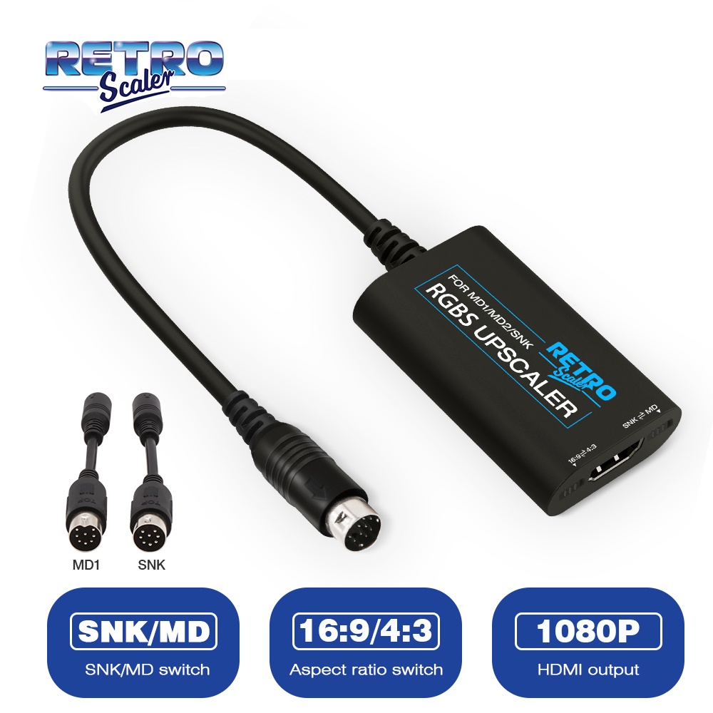 Adaptador / Conversor HDMI para Mega Drive 1 2 3 e SNK Neogeo | Shopee ...