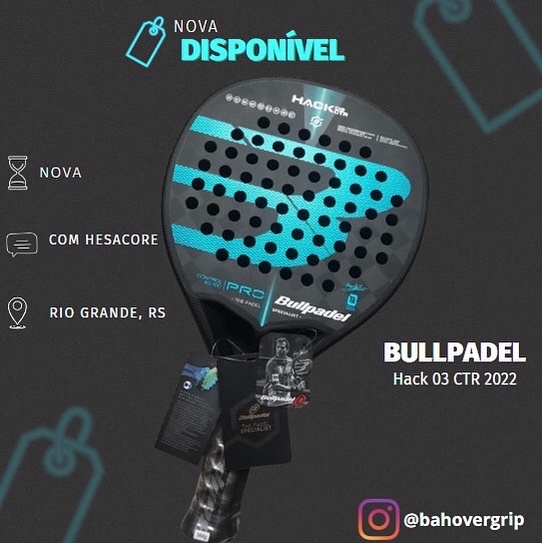 Raquete de padel bullpadel Hack 03 CTR | Shopee Brasil