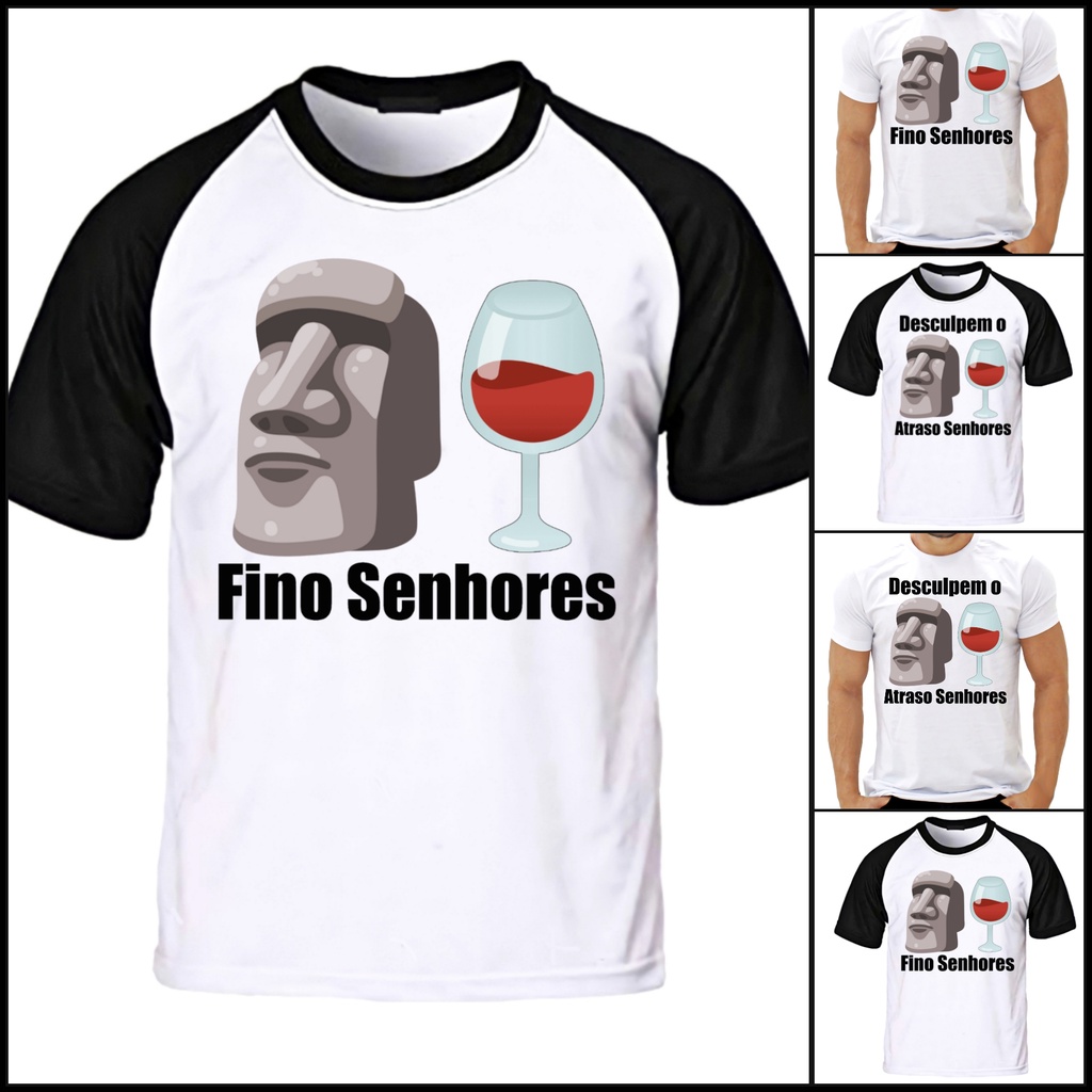 Camiseta Camisa Meme Fino Senhores | Shopee Brasil