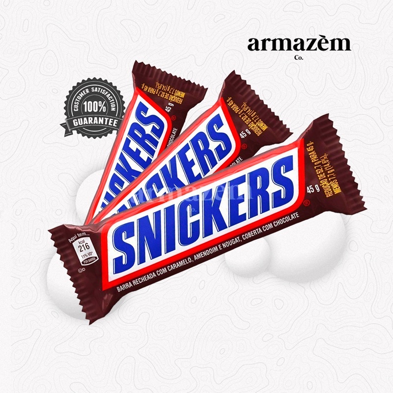 Chocolate Snickers kit 5 unid 45g Cada | Shopee Brasil