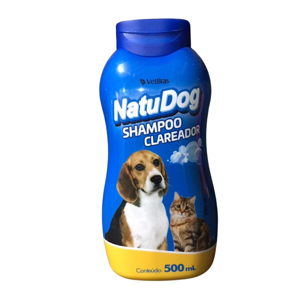 Shampoo Clareador Natu Dog para Cães e Gatos Vebras 500 mL | Shopee Brasil