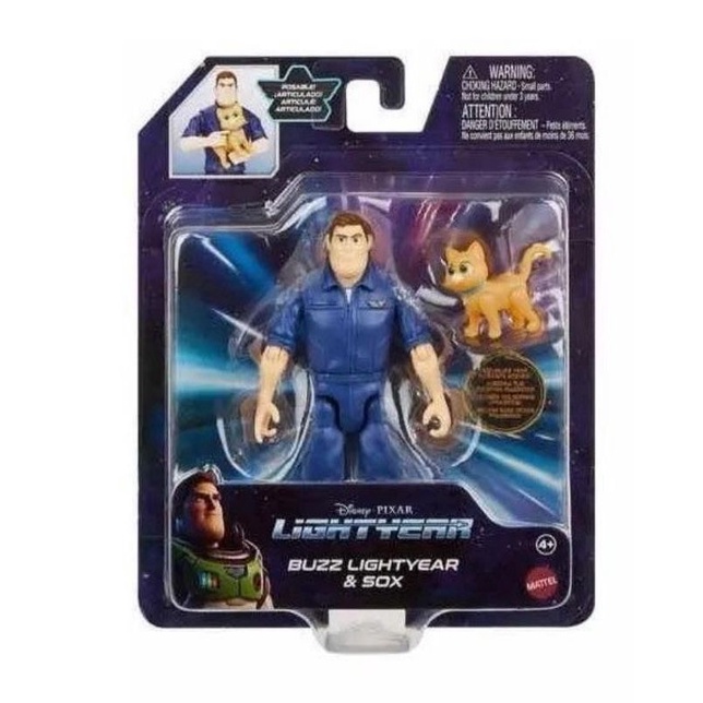 Boneco Buzz Lightyear And O Gato Sox Articulado Shopee Brasil