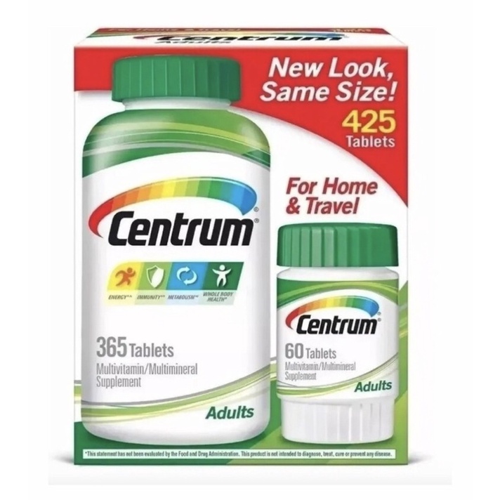 Centrum Adulto Multivitamínico 425 Tablets Importado EUA Original ...