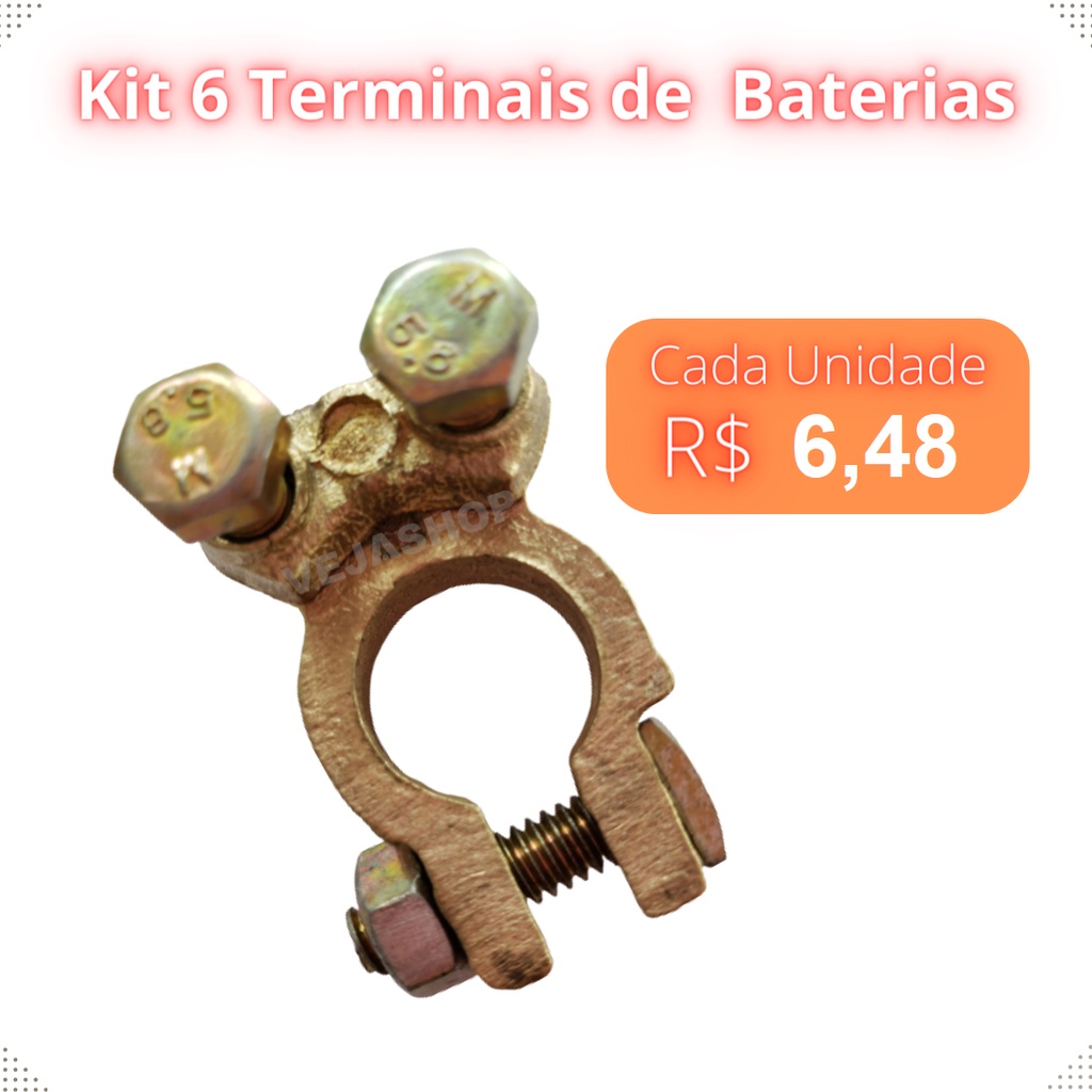 Terminais de Bateria de Carro. | Shopee Brasil