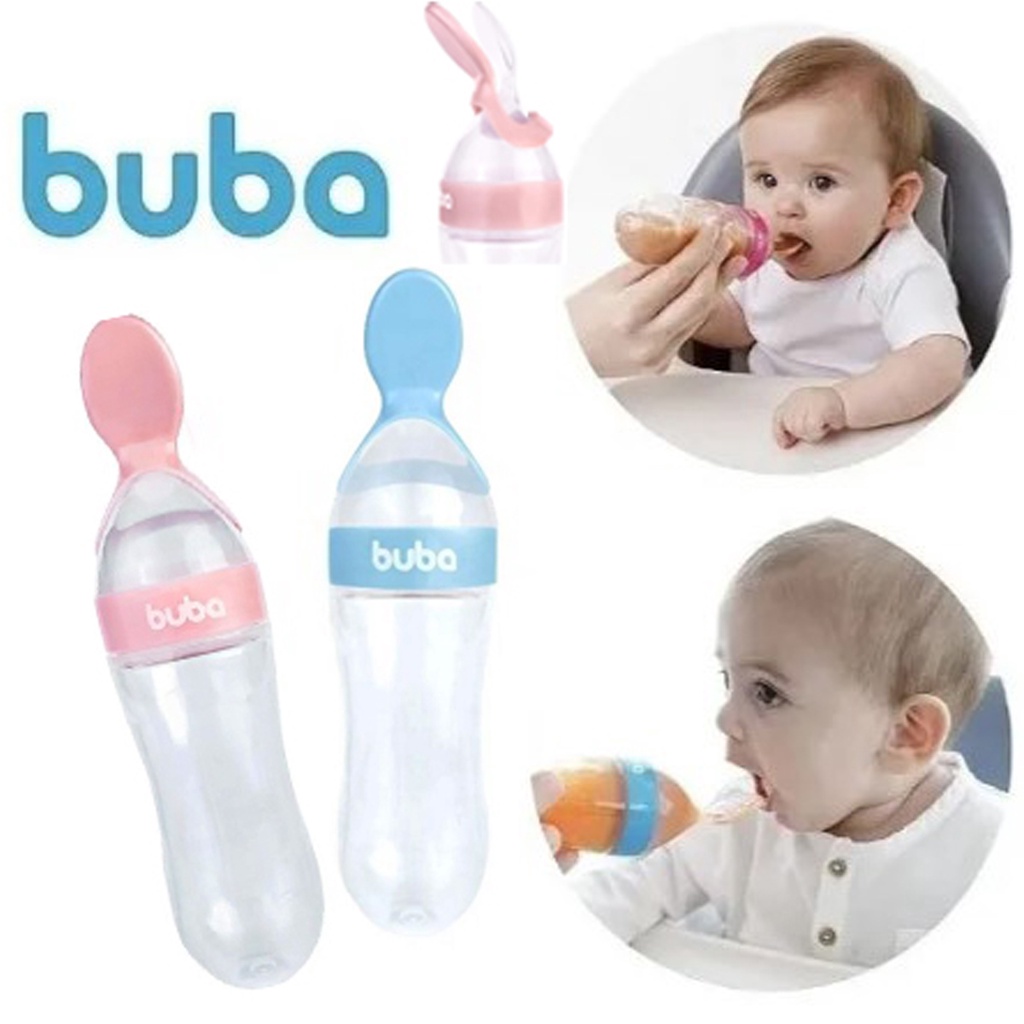 Colher Dosadora Bebê Papinha Introdução Alimentar Buba | Shopee Brasil