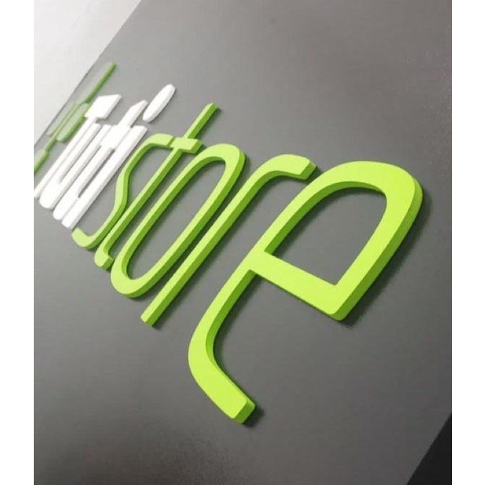 letra em Pvc expandido de 10cm COM PINTURA/ para letreiros e fachadas ...