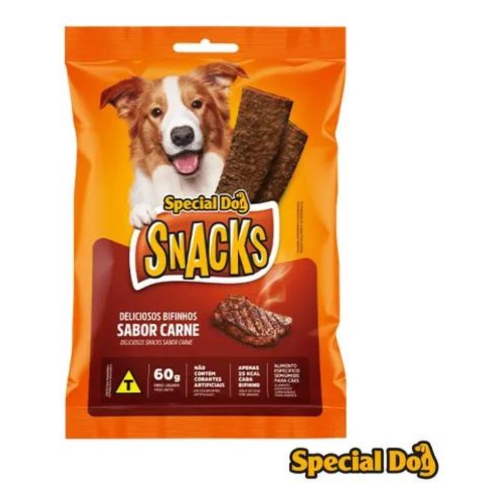Bifinho Special Dog Snacks Sabor Carne 60g | Shopee Brasil