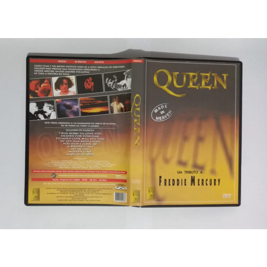 DVD Queen Um tributo a Freddie Mercury Made in Heaven | Shopee Brasil