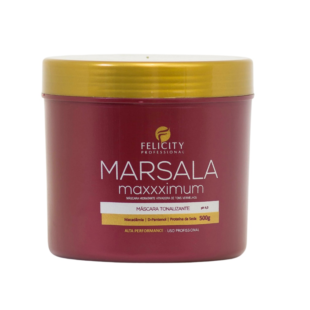 Mascara Tonalizante Marsala Felicity Professional 500g | Shopee Brasil