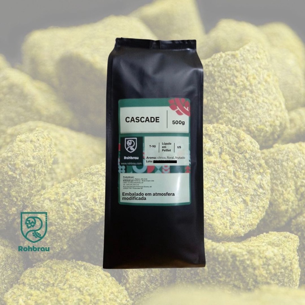 Lúpulo Cascade em Pellet T90 - 500g Atmosfera Modificada | Shopee Brasil